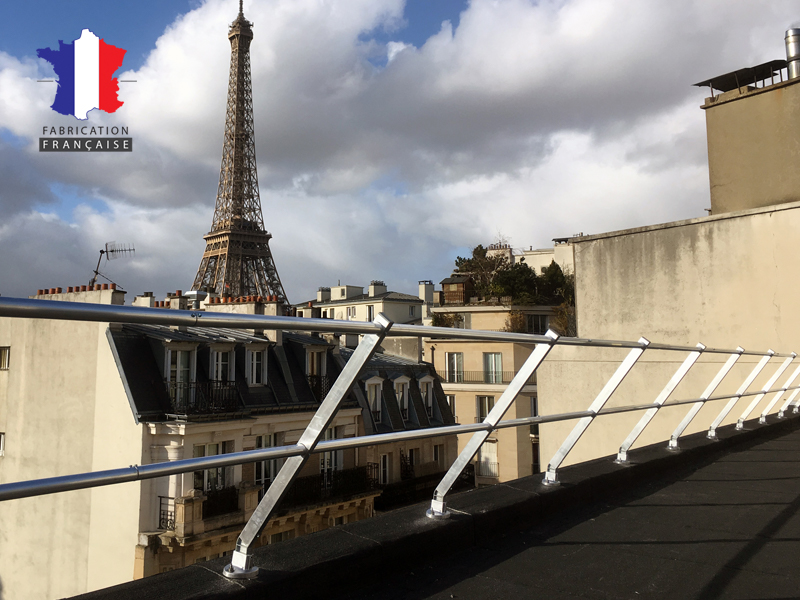 Garde Corps Fixe, Autoportant, Rabattable Aluminium - Cleas Protection